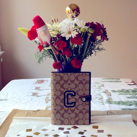 Coach | Office | Coach Notebook In Signature Canvas With Varsity Motif ...